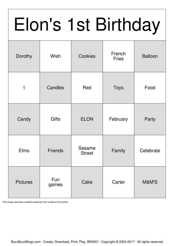 Elmo Bingo Bingo Cards to Download, Print and Customize!