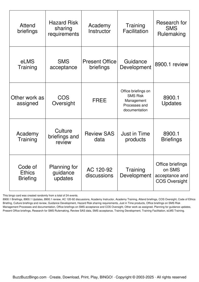OPM Bingo Bingo Cards to Download, Print and Customize!