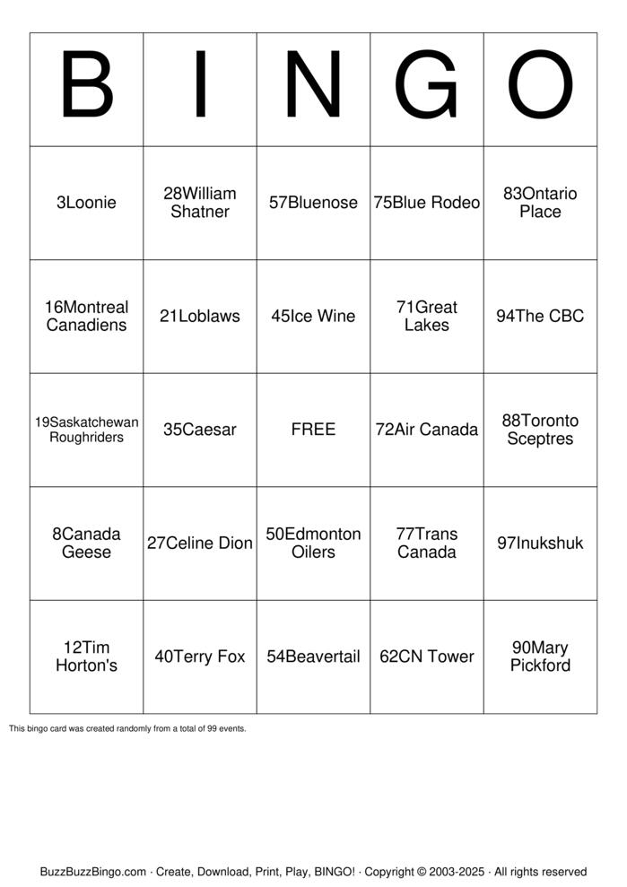 Classic Numbers 1-99 Bingo Cards to Download, Print and Customize!