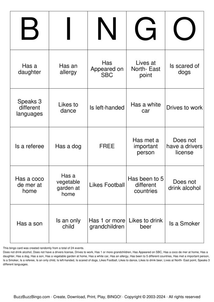 Team Building Bingo Cards to Download, Print and Customize!