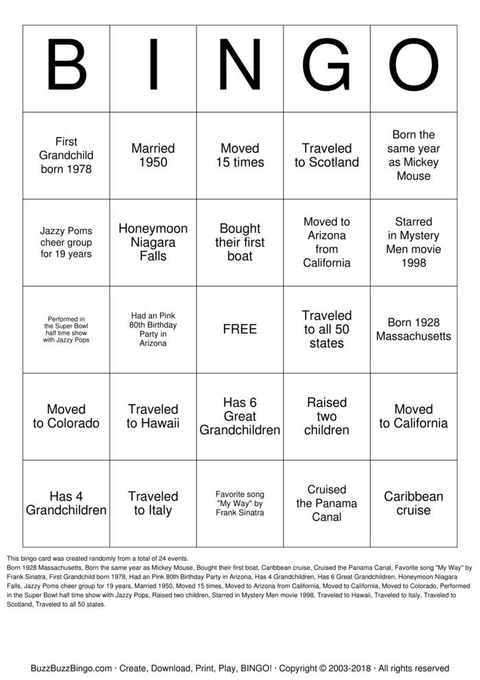 Custom Bingo Cards to Download, Print and Customize!