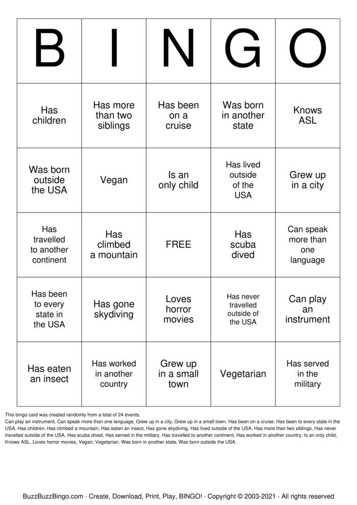 Diversity Bingo Cards to Download, Print and Customize!