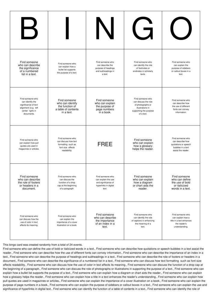 Find Someone Who... Bingo Cards to Download, Print and Customize!