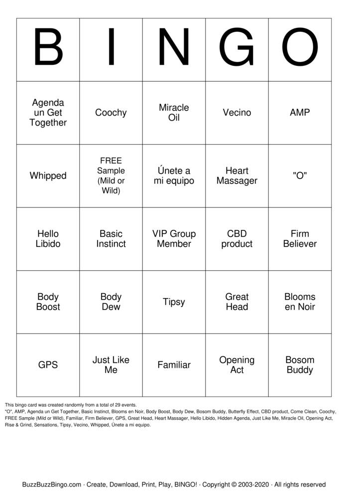 PURE ROMANCE Bingo Cards to Download, Print and Customize!